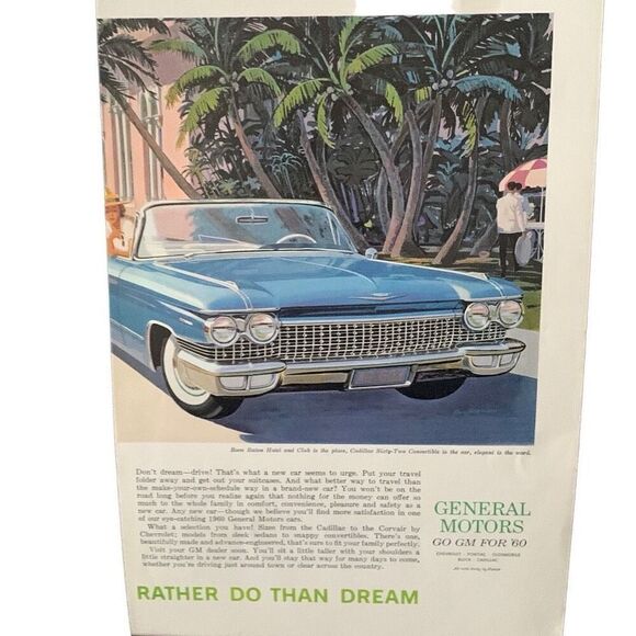 Cadillac | Accents | Vintage 96 Generalmotors Gm Cadillac 62 ...